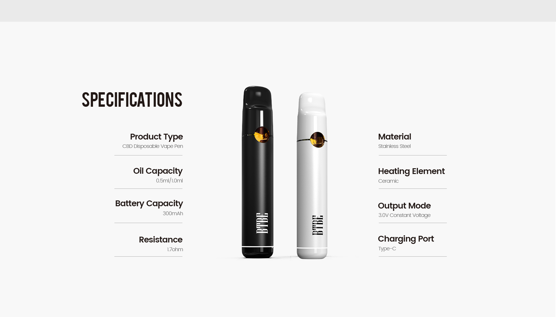 Wholesale Predator Wickless Metal Free Vape Pen 0.5mL/1.0mL factory and ...